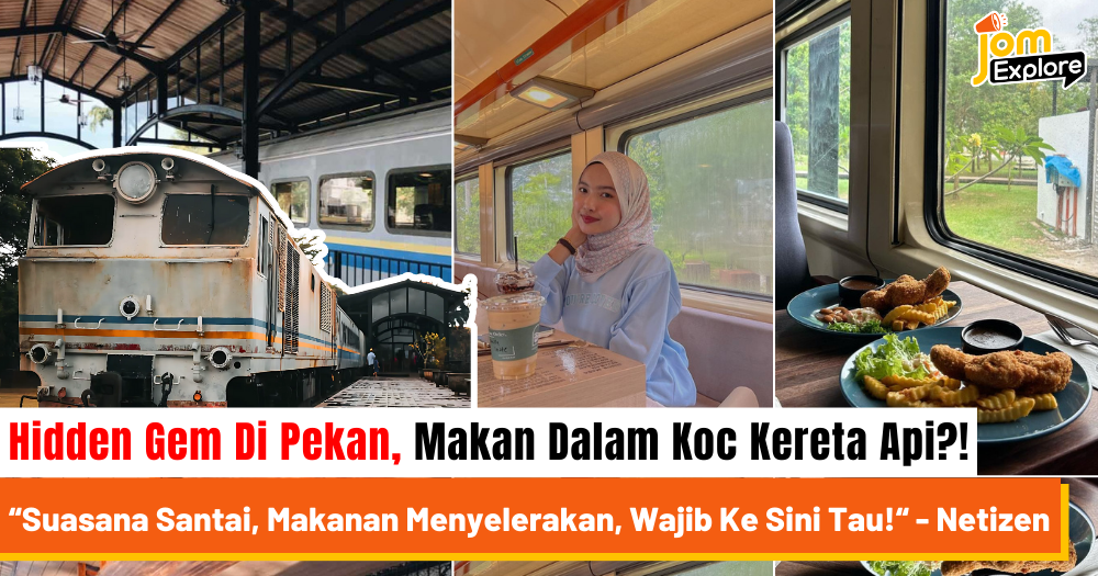 Kafe Di Pekan Beri Pengalaman Unik Makan Dalam Koc Kereta Api