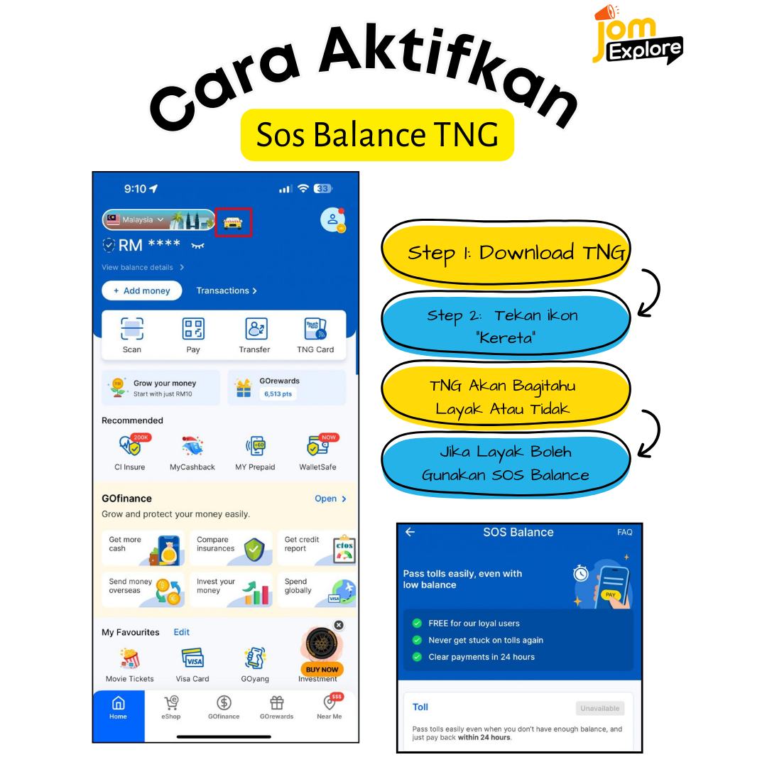 Tersangkut di Tol? TNG SOS Balance Sedia Selamatkan Anda! TNG SOS ...